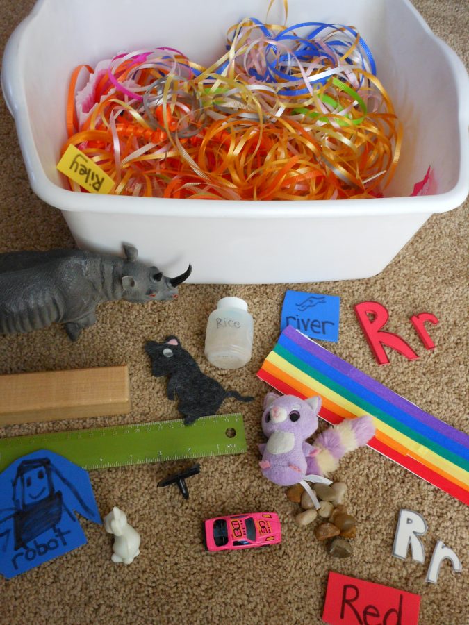 Letter of the Week ~ Letter R ~ Ribbon Sensory Bin | Confidence Meets ...