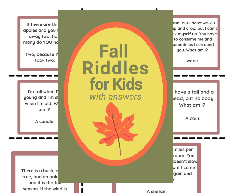 9 Fall Riddles with Answers | Confidence Meets Parenting